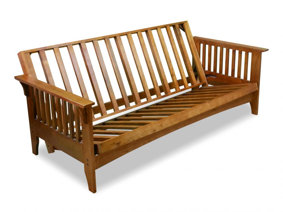 Shaker Wood Futon Frame Only Cherry Oak - Futon World